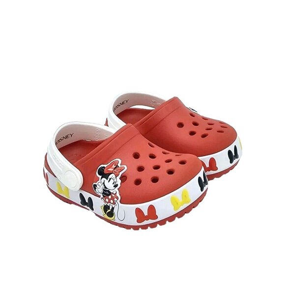 CROCS | Shoes | Crocs Disney Minnie Mouse Clogs Toddler Girls 4 Red ...